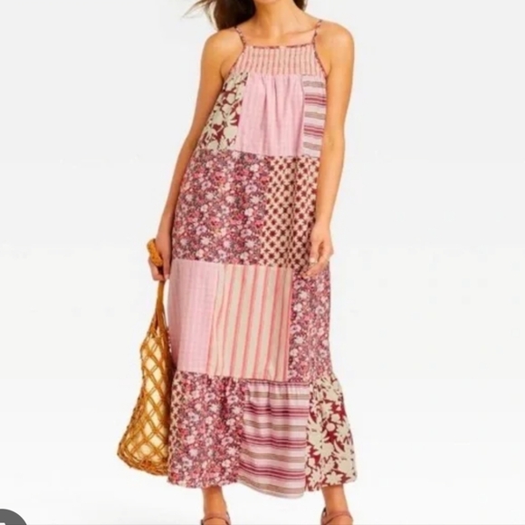 Universal Thread | Dresses | Universal Thread Patchwork Maxi Dress Size ...